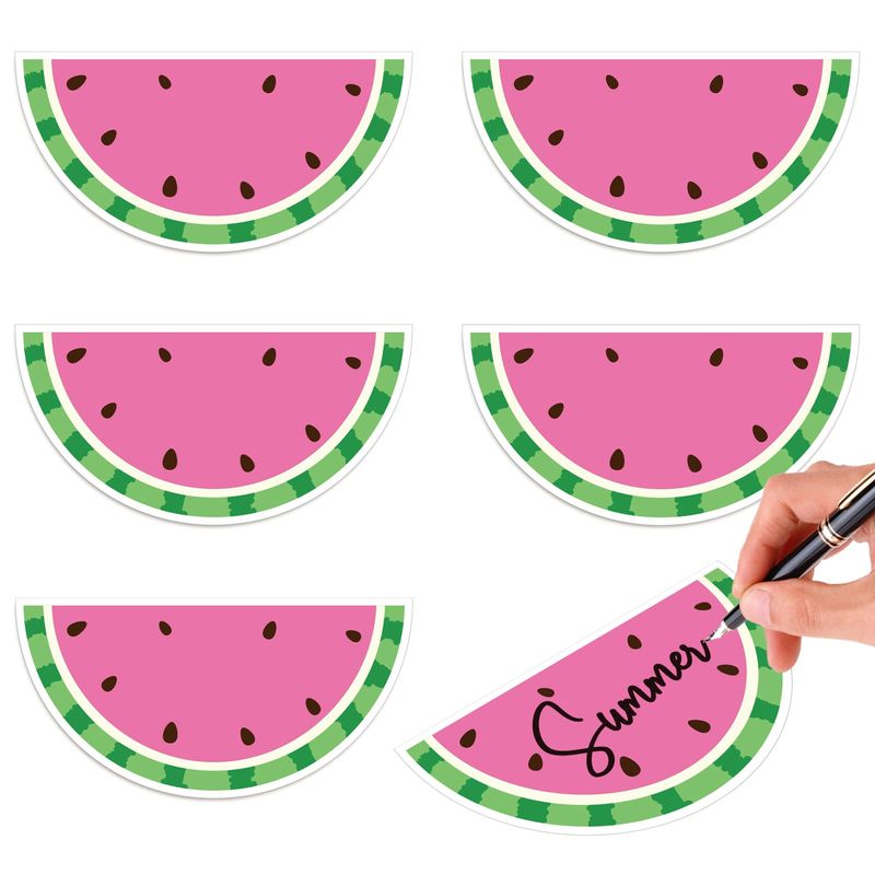 AnyDesign Watermelon Cutouts 45Pcs Summer Quarter Watermelon Shape Cut ...