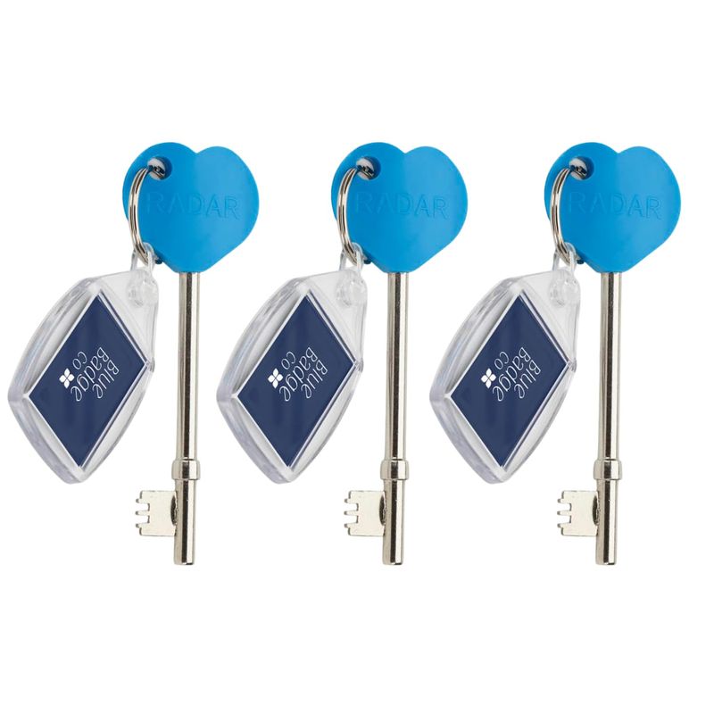 Triple Pack Radar Blue Badge Co Genuine & Offical NKS Radar Key for ...