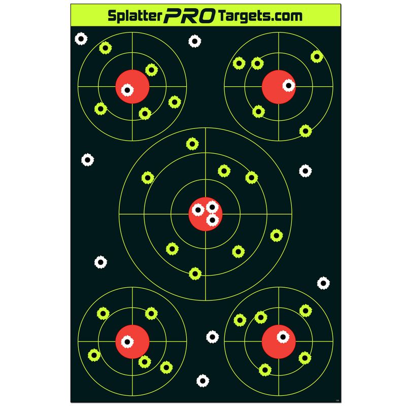 12x18 Splatter Targets. Shots burst with a bright splatter upon impact ...