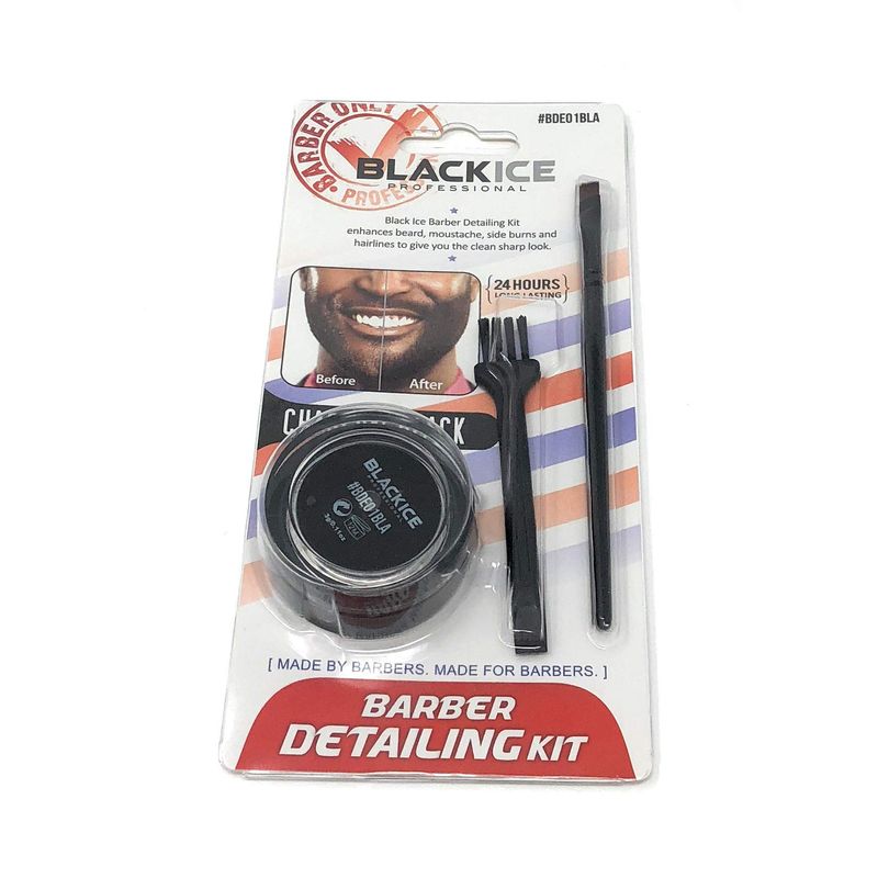 Black Ice Barber Detailing Kit Enhance Beard Mustache Sharp Hairline ...