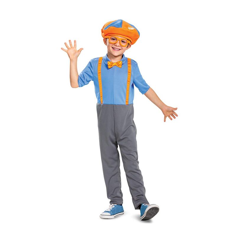Blippi Costume for Kids, Official Blippi Jumpsuit Outfit with Hat and ...