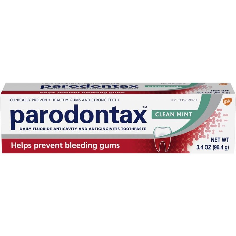 Parodontax Clean Mint Toothpaste for Bleeding Gums, 3.4 Ounce (Pack of ...