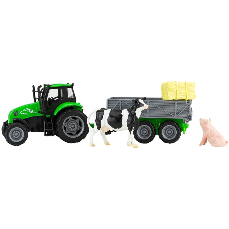 Breyer Horses Breyer Farms Tractor and Tag-a-Long Wagon Playset | 5" H ...