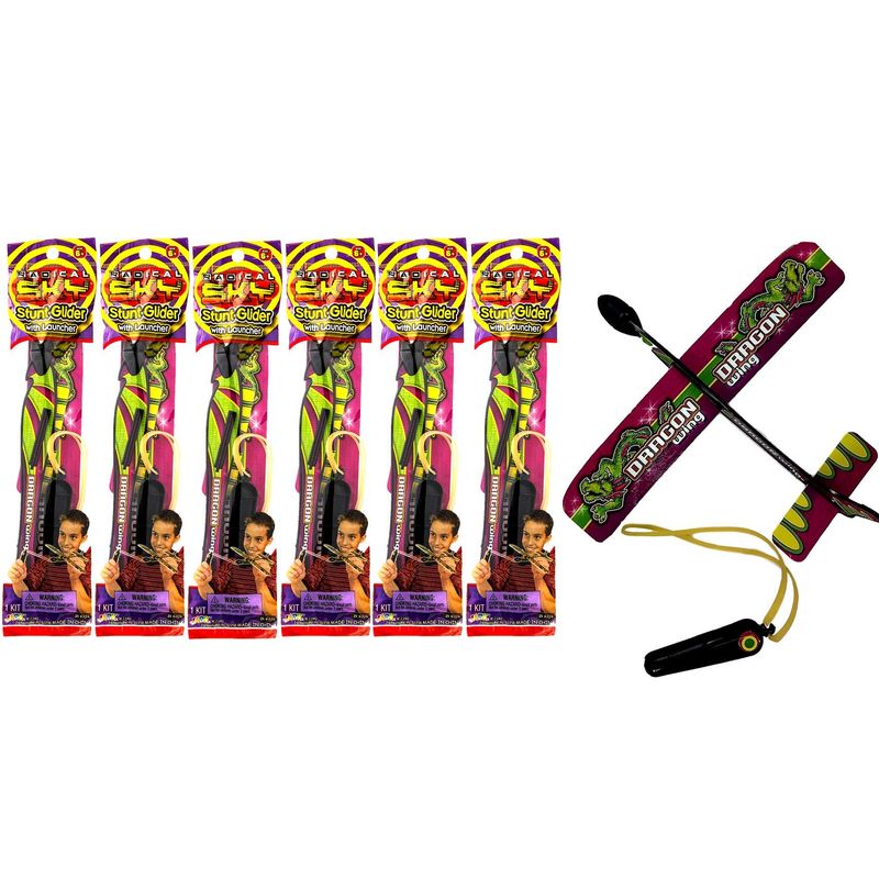 Glider Flying Slingshot Plane Toy (Pack of 6) Pinata filler Party ...