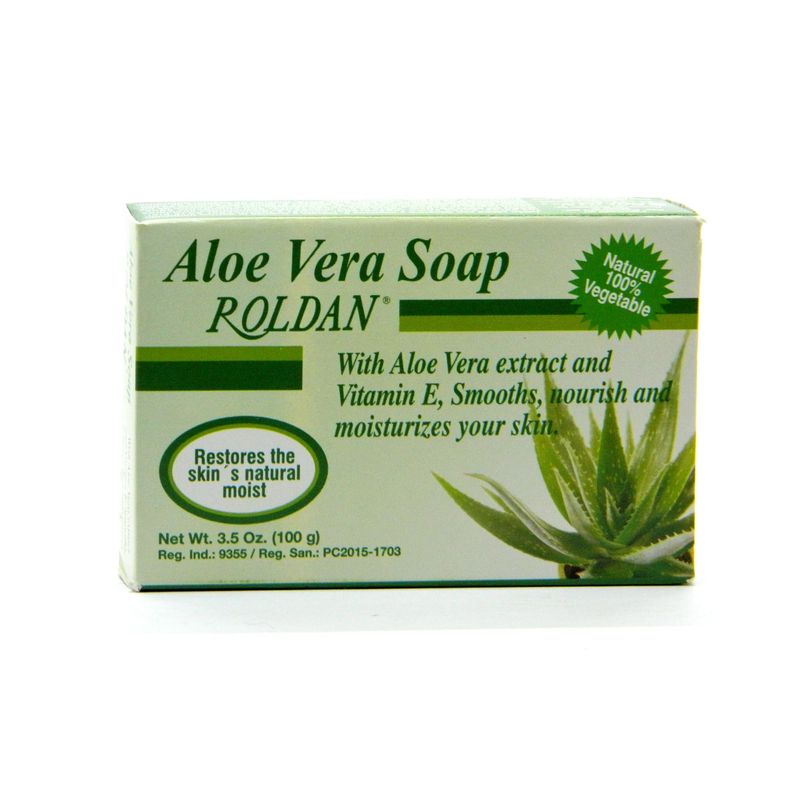 Roldan Aloe Vera Soap -(Pack of 2) Soap Bar Enriched with Vitamin E ...