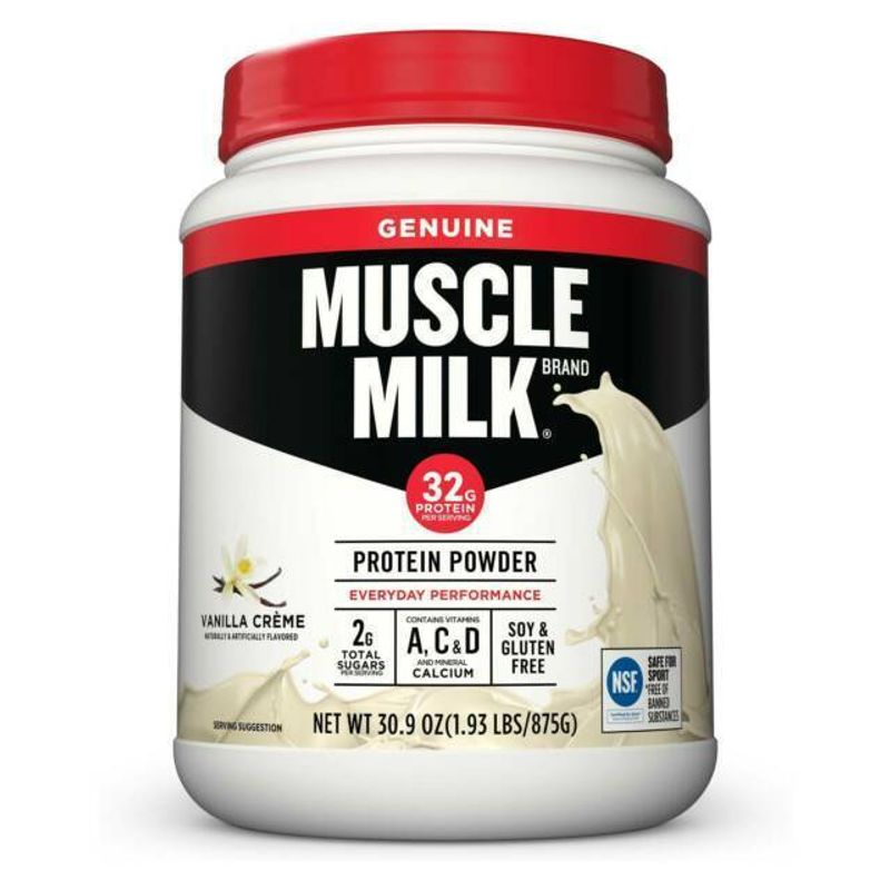 Muscle Milk Lean Muscle Protein Powder, Vanilla Creme - 1.93lbs ...