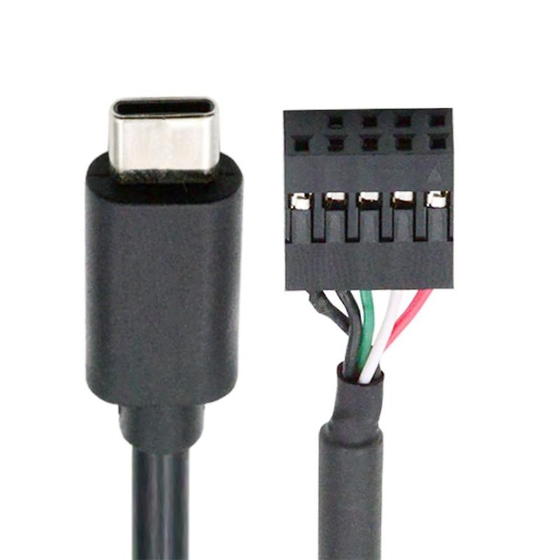 NFHK USB 2.0 Motherboard 9pin 10pin Header to Type-C USB-C Cable 50cm ...