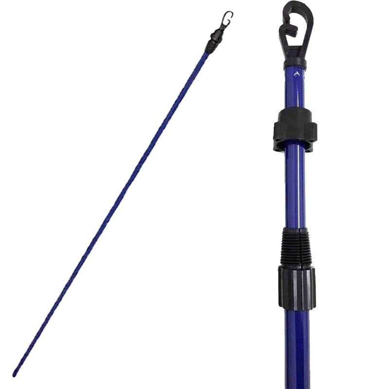 PaMeer Pack of 3 Telescopic Clothes Line Prop - 2.4m, Extendable Metal ...