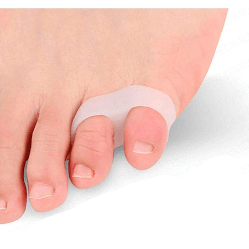 PEDIMEND Silicone Gel Double Hole Small Toe Separator - Hallux Valgus ...