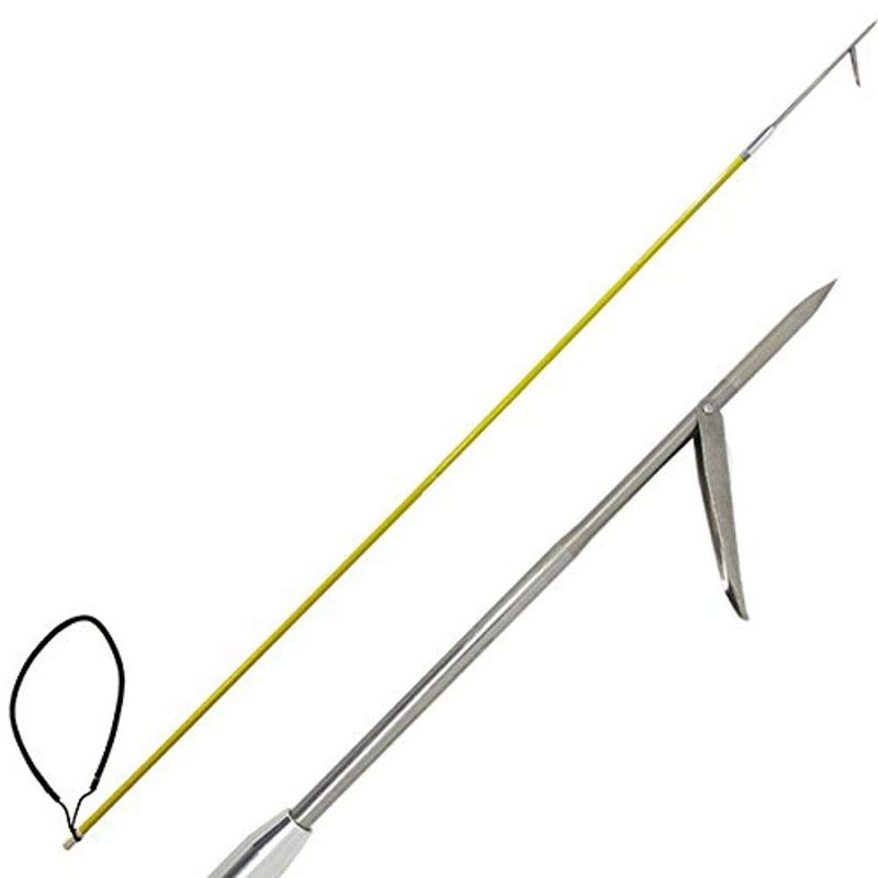 Scuba Choice 5' One Piece Spearfishing Fiber Glass Pole Spear with 1 ...