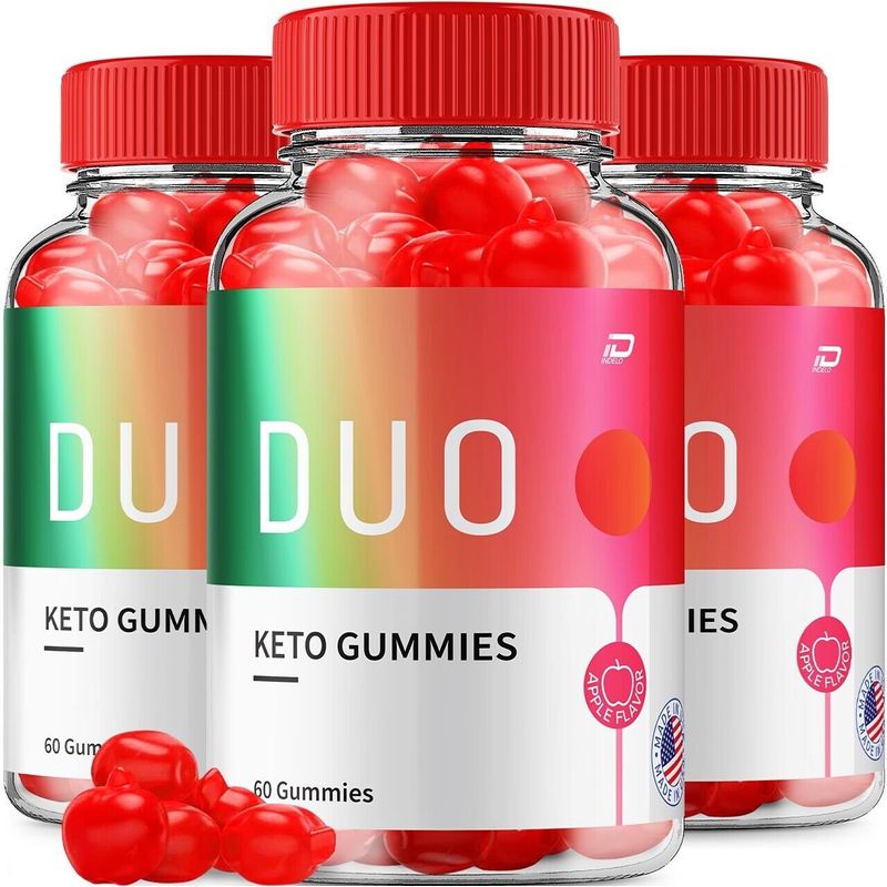 (3 Pack) Duo Keto ACV Gummies Duo Keto ACV + Keto Advanced Keto Formula ...