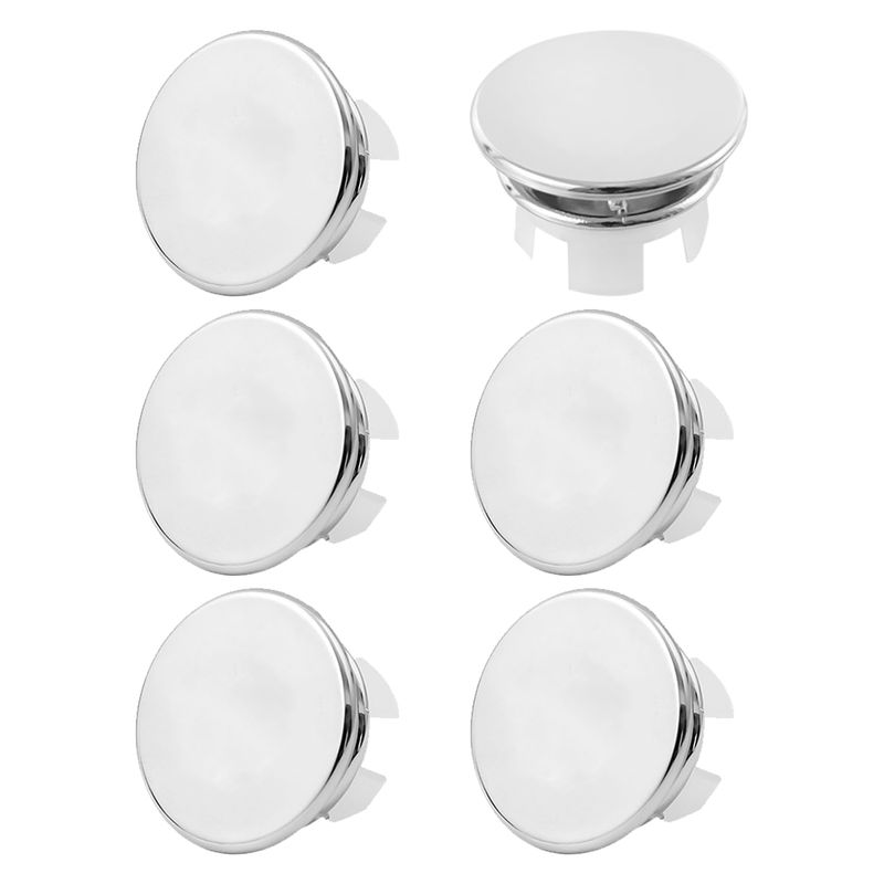 6 Pieces Sink Overflow Cover, Round Overflow Ring, Prevent Water from ...