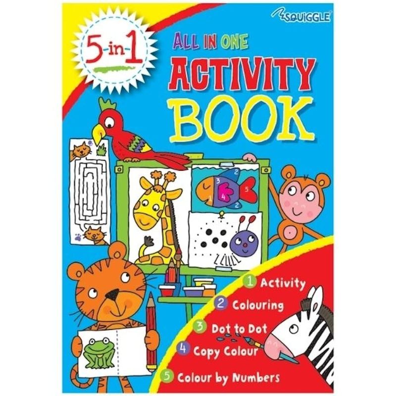Ditzy Doll All in ONE Activity Book - A4 Childrens Kids Activities Dot ...