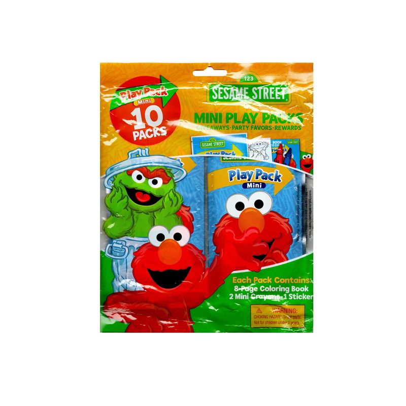 Bendon Sesame Street Mini Play Packs | Sesame Street Party Favors ...