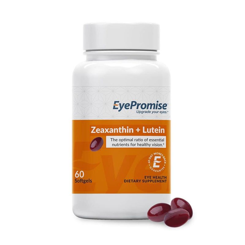 EyePromise Zeaxanthin + Lutein Eye Vitamin - 60 Softgels Capsules Made ...