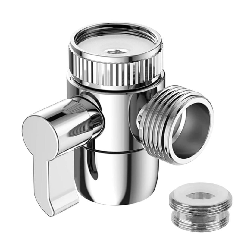 Shower Diverter Valve 3 Way Kitchen Tap Diverter Brass Sink Faucet ...