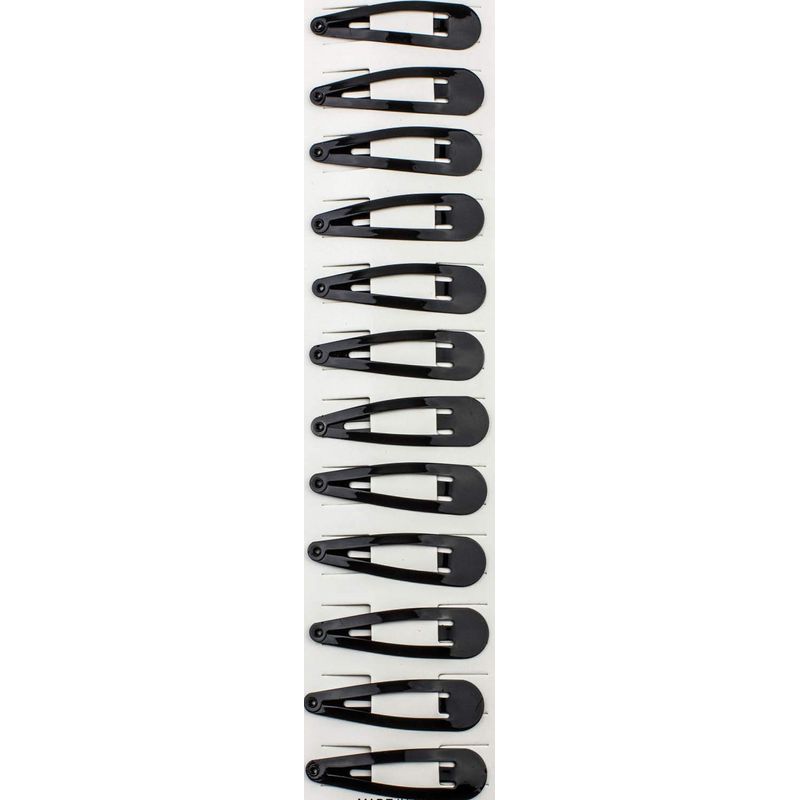 Mytoptrendz® 12 PCS -4cm Small Snap Clip Simple Plain Basic Bendy Hair ...
