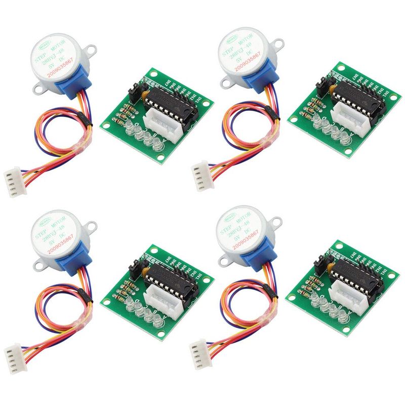 VKLSVAN DC 5V Stepper Motor + 28BYJ-48 ULN2003 Driver Board Module Set ...