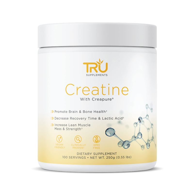 TRU Creatine | 100% Pure Patented Creapure | Increase Strength & Boost ...