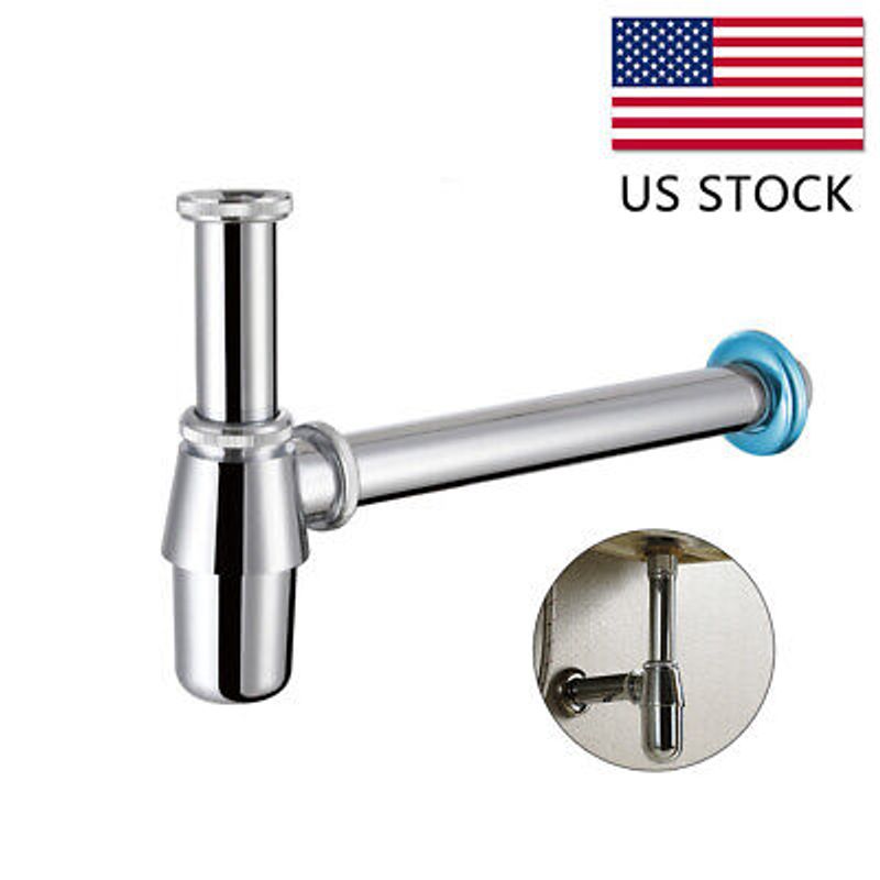 Chrome Bottle Trap Basin Waste Bathroom Sink Tap Faucet Pipe Drain Kit ...