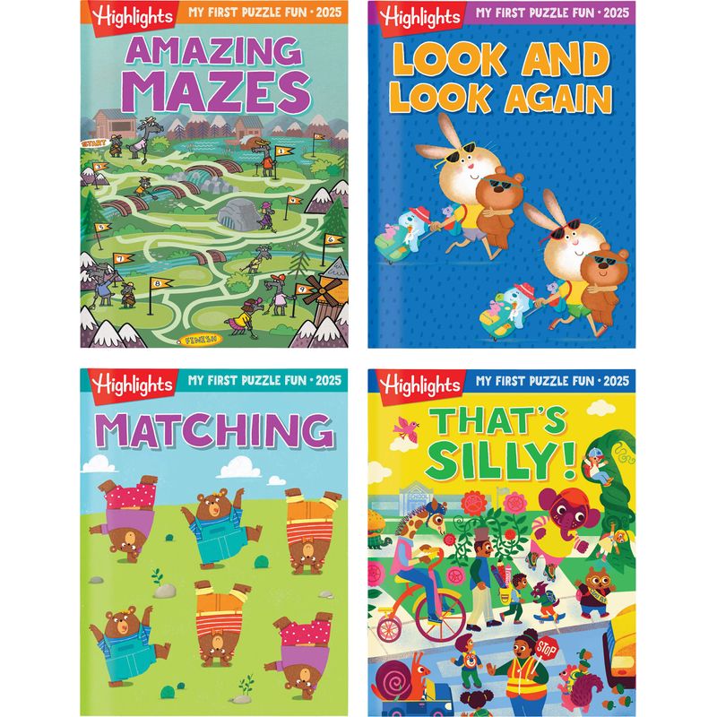 Highlights My First Puzzle Fun 2025 Puzzle Books for Kids Ages 3-6, 4 ...