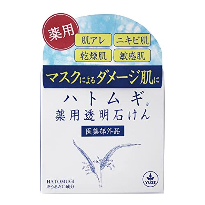 Yuze Hatamugi Medicated Clear Soap, 3.2 oz (90 g), Soap x 4 Packs ...