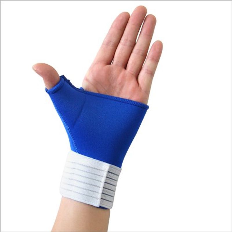Blue NeopreneThumb Hand Palm Wrist Glove Muscle Support Guard Brace ...