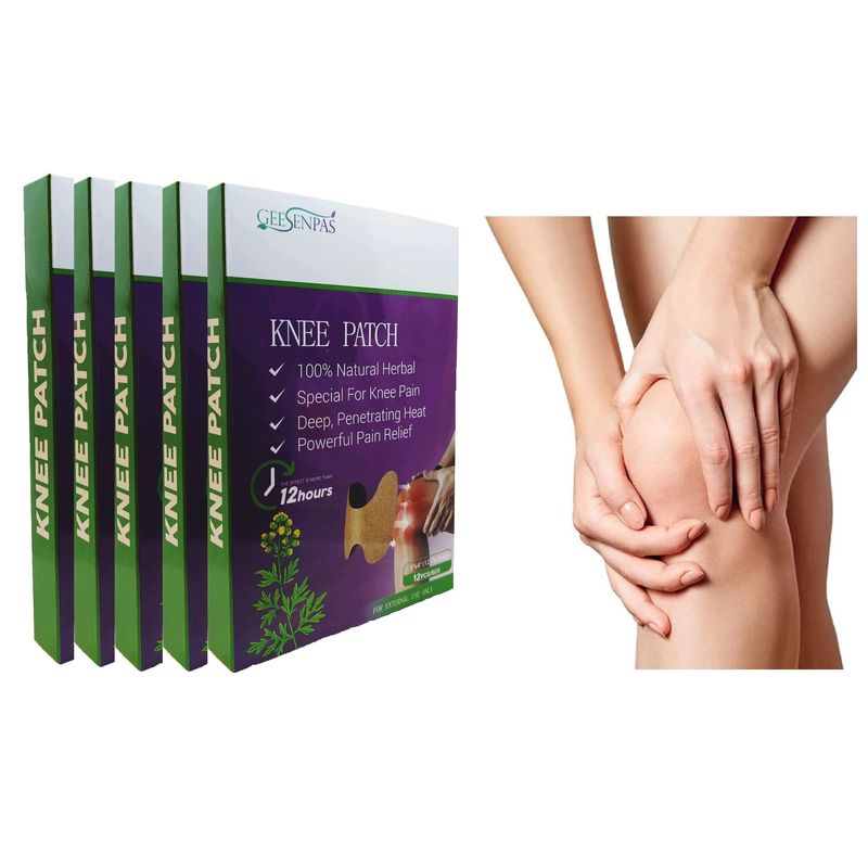 60Pcs Pain Relief Patches, Knee Pain Relief Patch, Knee Pain Paste ...