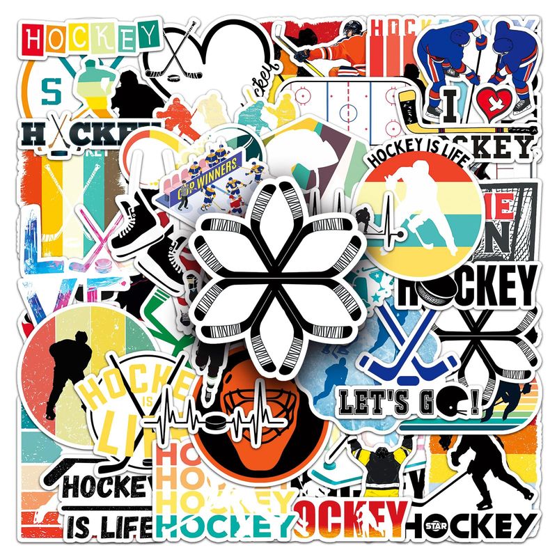 Pack of 50 Ice Hockey Games Stickers Pack Ice Hockey Sticker Set ...