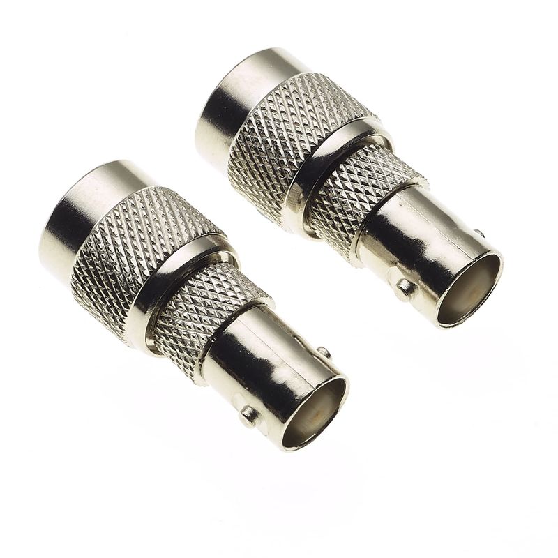TNC Male to BNC Female Coaxial Adapter Connector, Straight 50ohm ...
