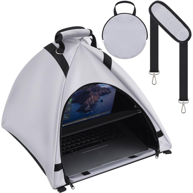 GliCraft Laptop Sun Shade and Water Resistant Tent Bag with Glare ...