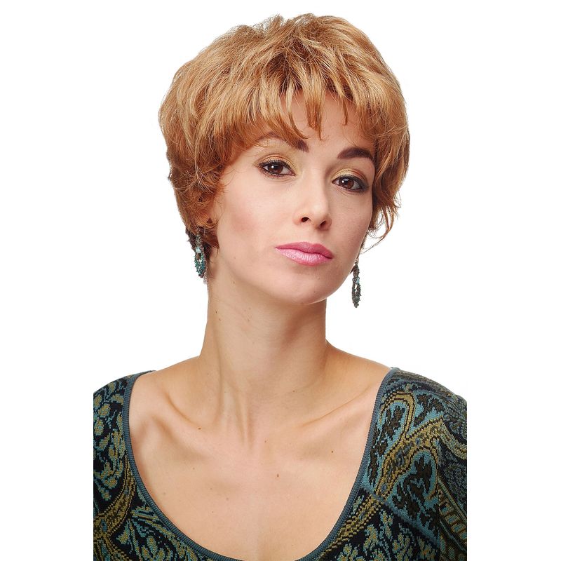 WIG ME UP - 4066-G27 Women's Wig Short Strawberry Blonde Light Blonde Mix Slightly Wavy - Online ...