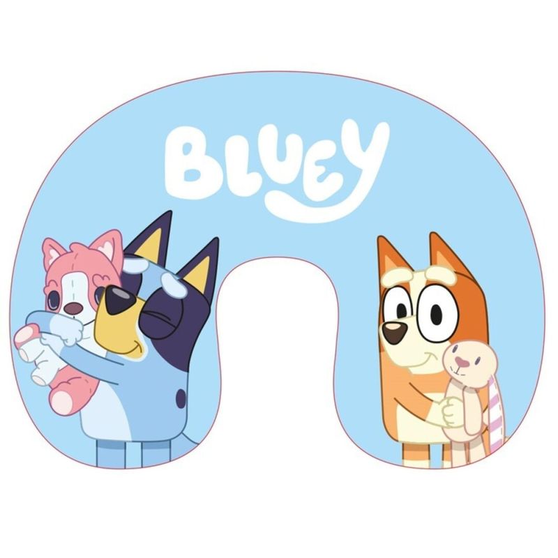 Bluey Kids Travel Neck Pillow | Soft & Supportive U-Shaped Cushion for ...