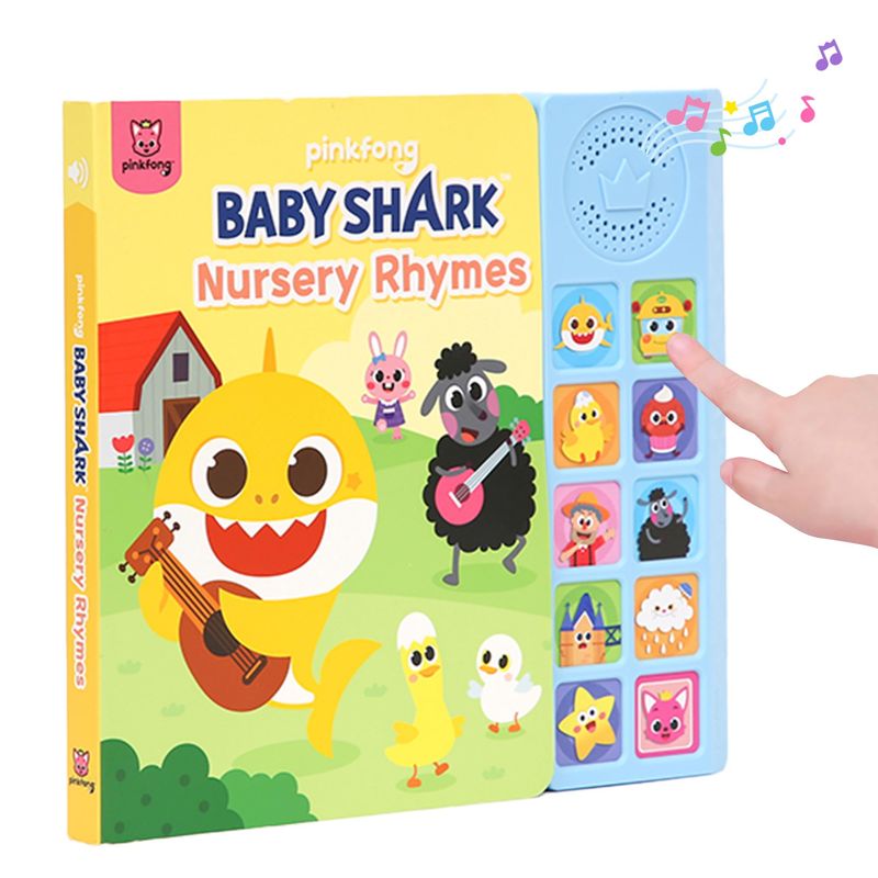 Pinkfong Baby Shark Nursery Rhymes 10 Button Sound Book, Baby Shark ...