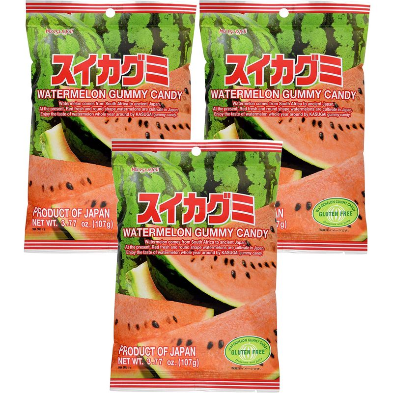 Kasugai Watermelon Gummy Candy 3.77oz (3 Pack) - Online Marketplace ...