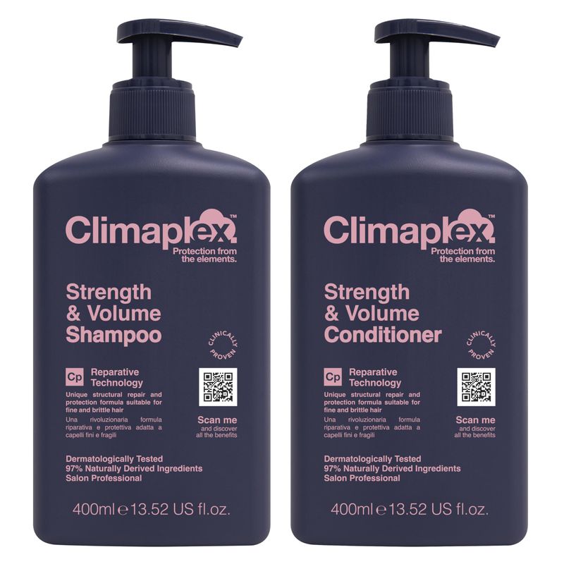 Climaplex Strength and Volume Shampoo and Conditioner Set - Moisturizes ...