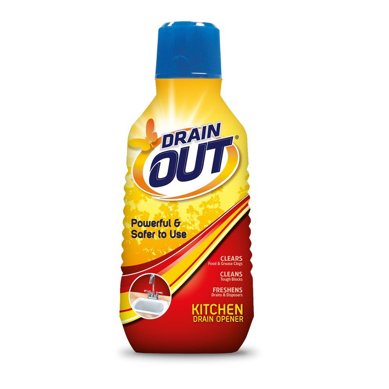 Drain OUT Kitchen Drain Opener and Drain Cleaner, Food and Grease ...