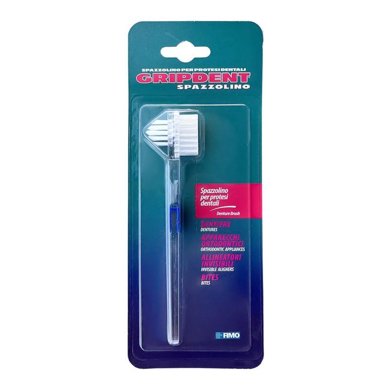Gripdent Dental Denture Toothbrush - Denture Cleaning and Hygiene ...