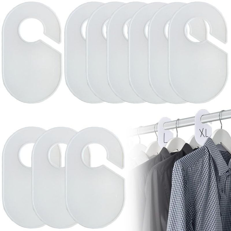 Clothes Dividers Size Dividers Set of 10 Blank Clothes Rack Clothes ...
