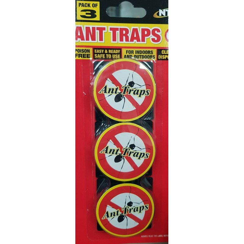 GLY New 3 x ANT Stop BAITED Glue ANT Traps NEST Ants Killer in Out Door ...