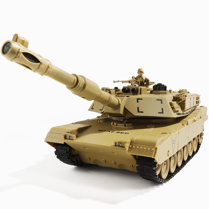 Remote Control Tank, RC US M1A2 Abrams Army Tank Toy, 2.4Ghz 9-Channel ...