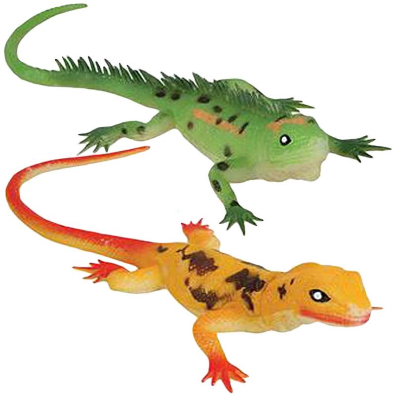 ArtCreativity Soft Lizard Toys for Kids, Set of 2, PVC Animal Figurines ...