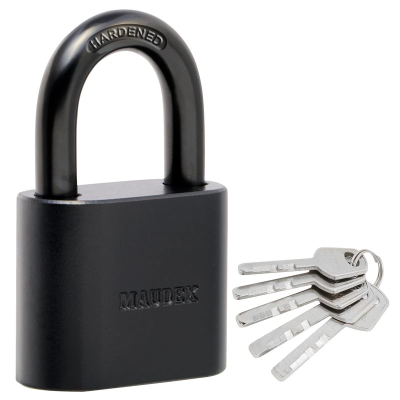 Maudex® PBK40 Padlock - All-Weather Protection with 5 Keys, Brass ...