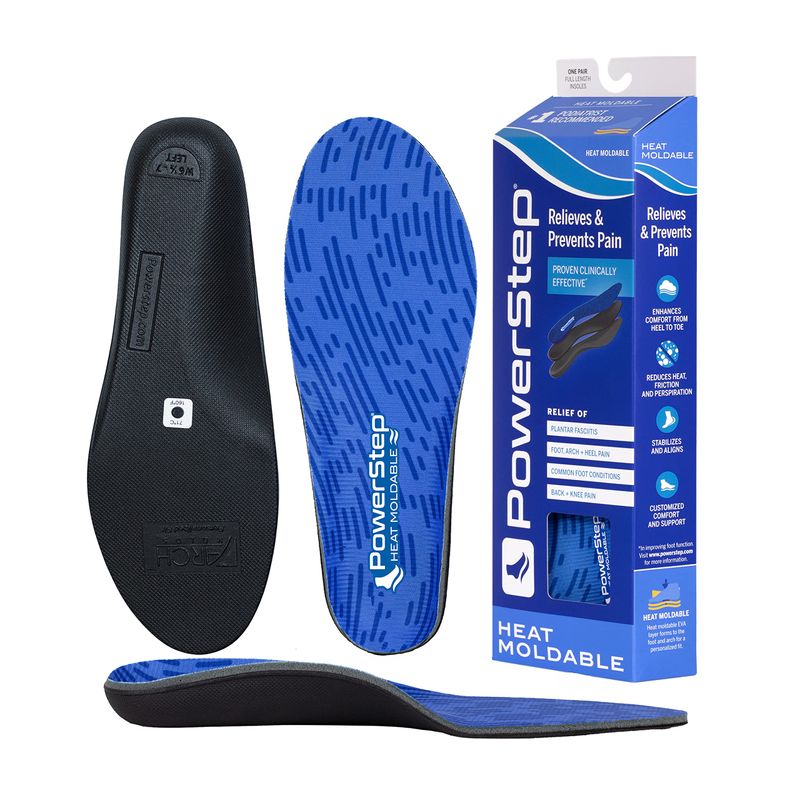 Powerstep Archmolds Maximum Orthotic Insoles, Heat Moldable Shoe ...