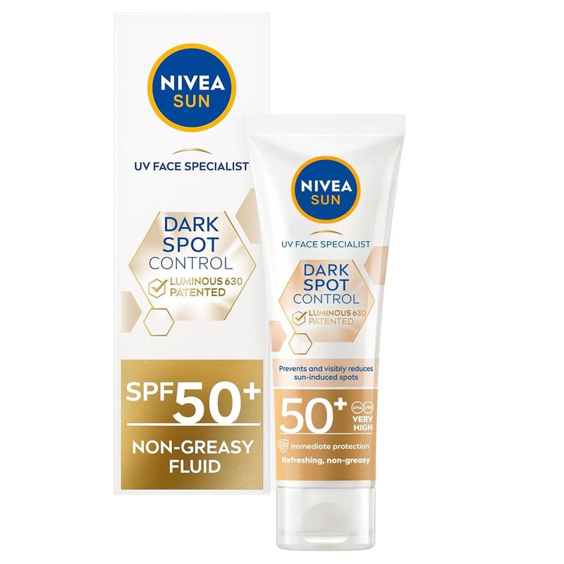 NIVEA Sun UV Facial Specialist Dark Spot Control Cream SPF 50+ Luminous630, 40ml, Pack of 1 ...