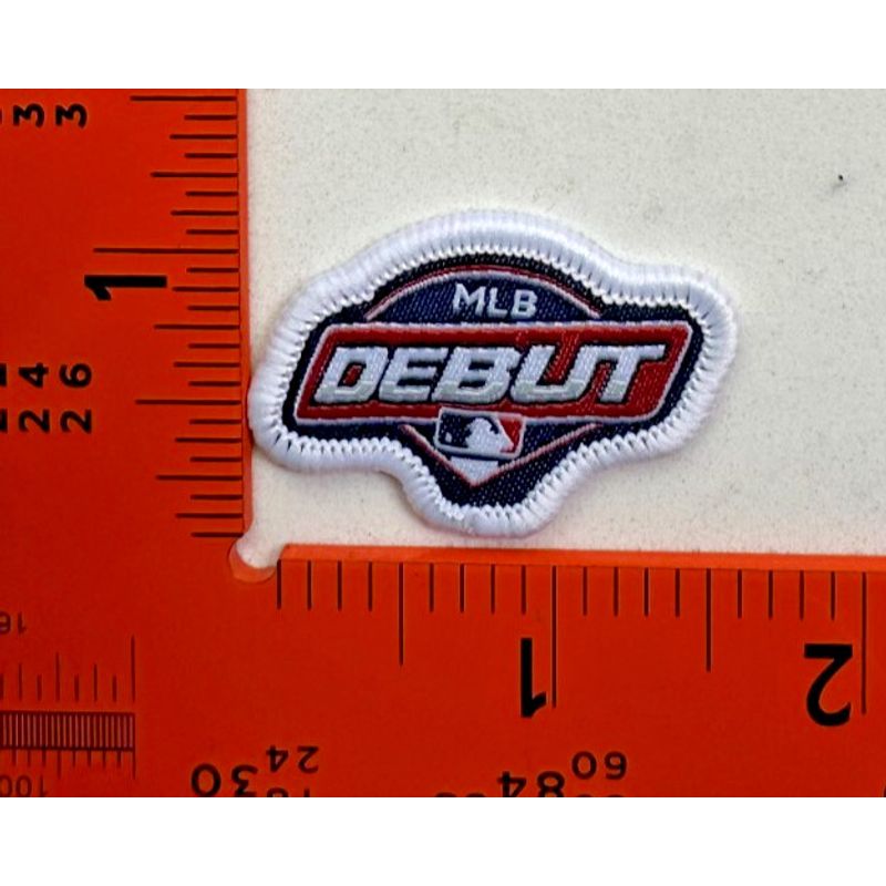 MLB Debut Embroidered Iron-On Baseball Jersey Patch – Official Logo ...