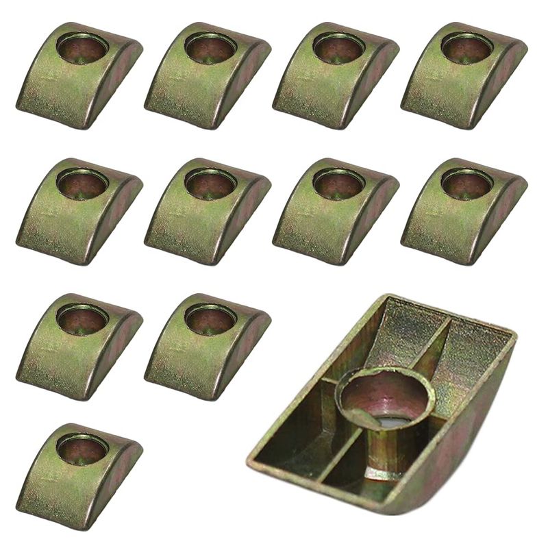 Kovcfon 12 Pcs Half Moon Spacer Alloy Furniture Nut Spacer 8mm Hole Dia ...