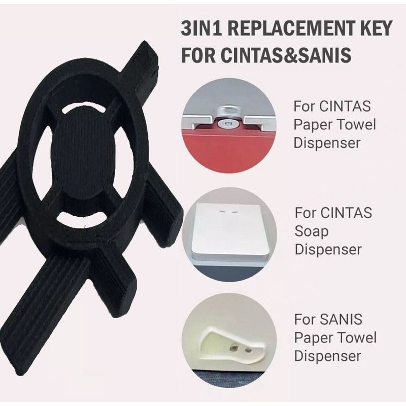 Cintas Compatible Paper Towel, Soap, and Toilet Paper Dispenser Key ...