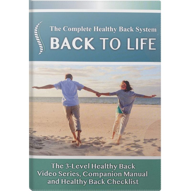 BACK TO LIFE Complete Healthy Back System, DVD, Manual and Checklist ...