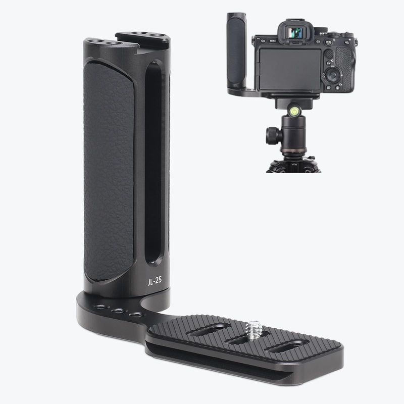 Camera Universal Side Handle Grip, Cold Shoe Mount, Ergonomic Design ...